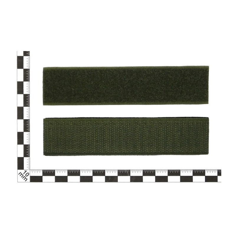 Stripe with the blood type "AB(IV) Rh+", with velcro, Olive RipStop