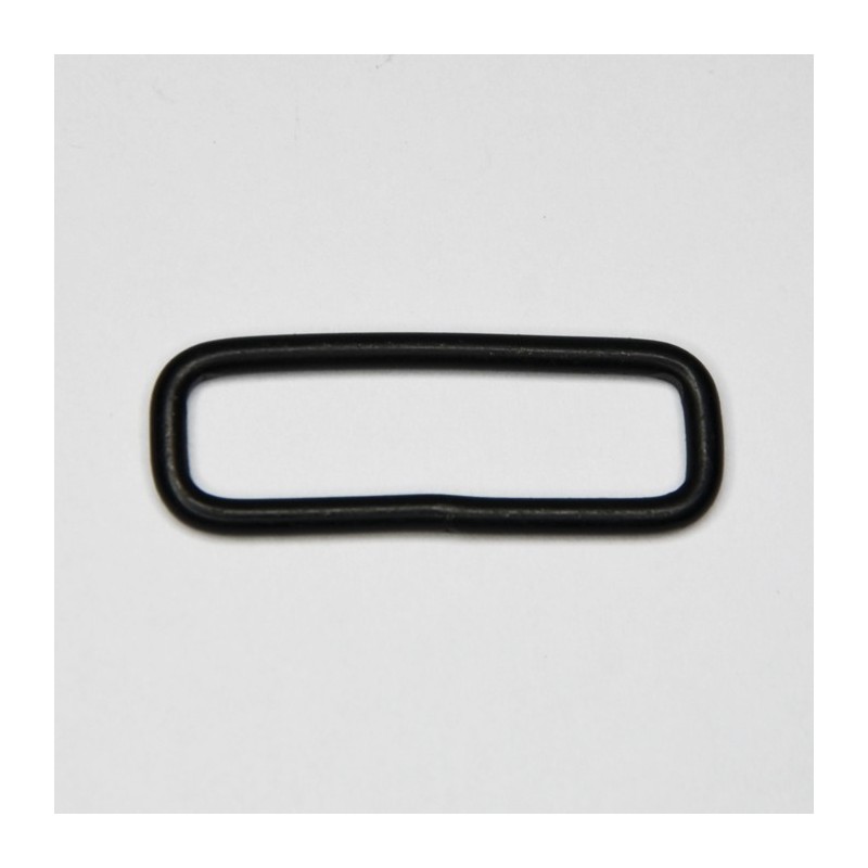 Steel rectangular slider, black, 40x10 mm, DIYS