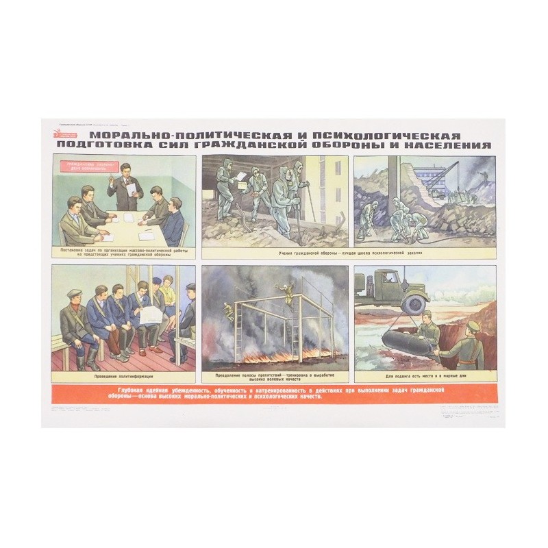 Posters - Civil Defence - set of 19 posters
