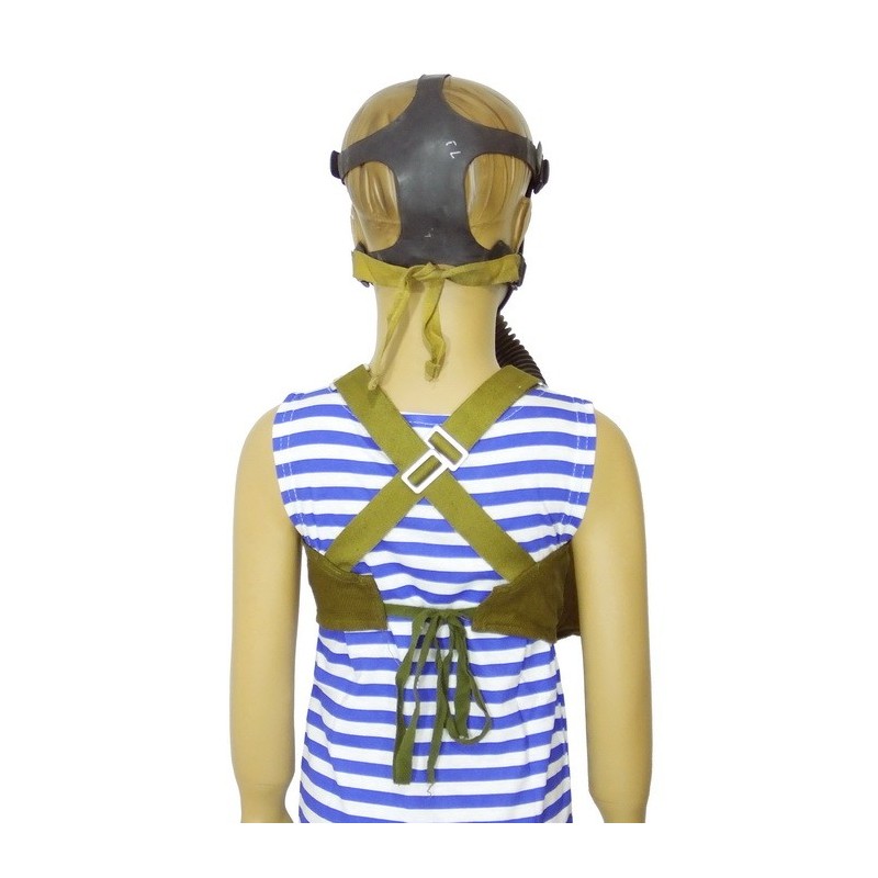 PDF-DA gas mask (children 3-7), black, chest bag