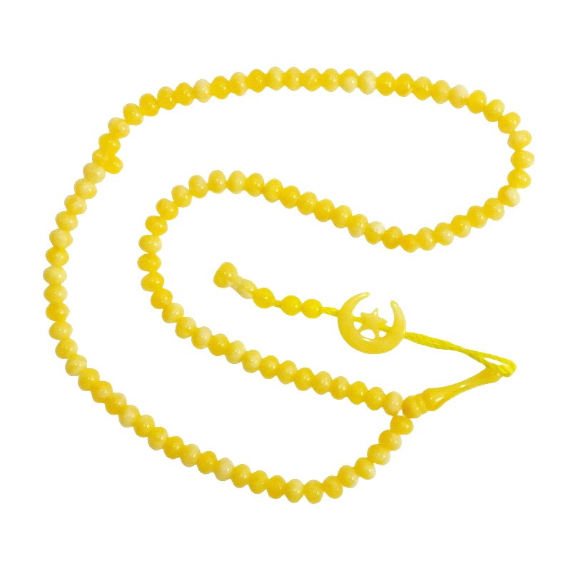 Tasbeeh – Muslim prayer cord, Yellow