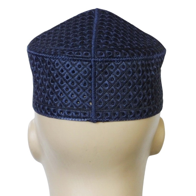 Tableegi - a stiff, openwork cap, Dark blue