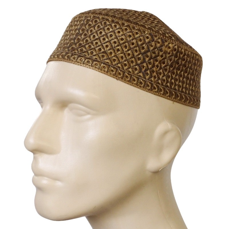 Tableegi - a stiff, openwork cap, Beige