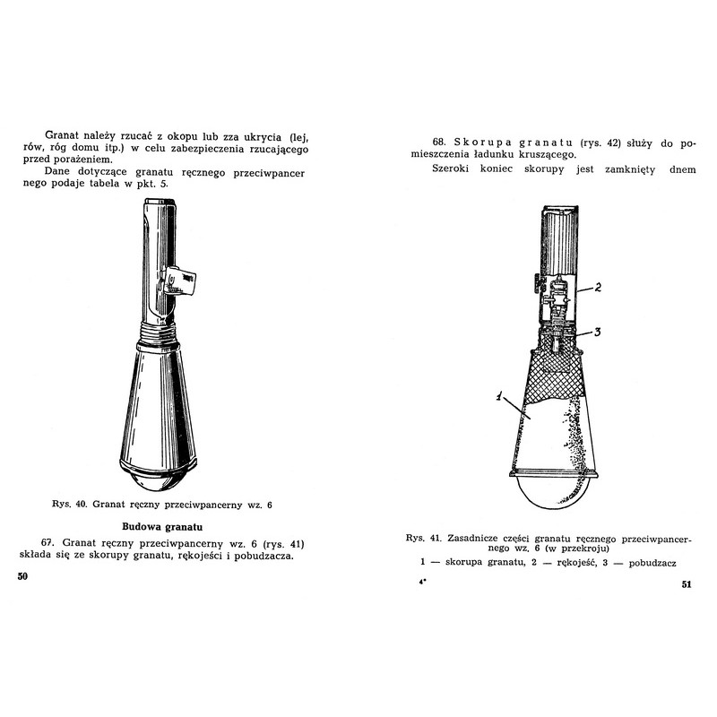 "Instrukcja Piechoty - Granaty ręczne - opis i utrzymywanie, zasady i ...