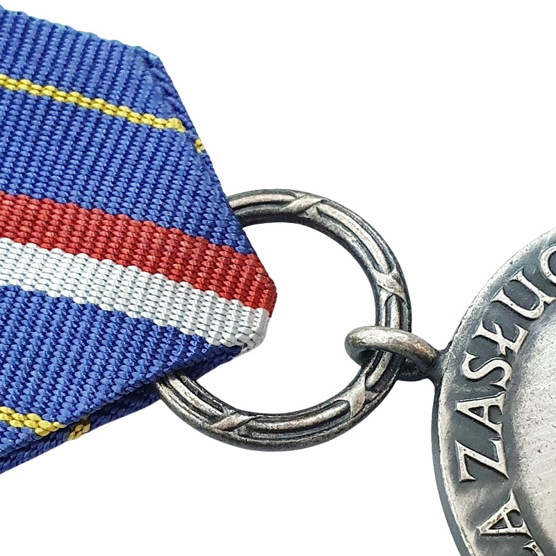 Medal "Merit for the Civil Defence", silver, with big ring