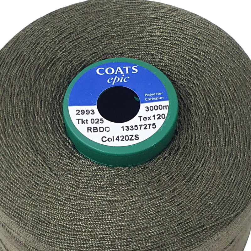 Thread "Coats - Epic", 3000mb, Olive, DIY