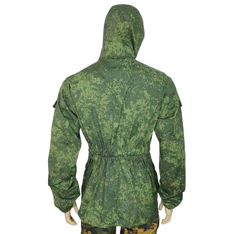 "Yenot" FRP - buttoned, hooded blouse, Digital Flora