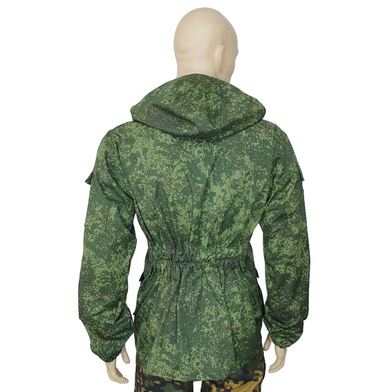 "Yenot" FRP - buttoned, hooded blouse, Digital Flora