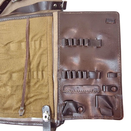 Officer map case, leather, used